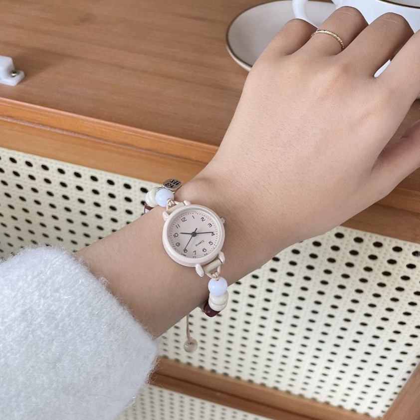Jual Jam Tangan Wanita Kuarsa Gadis Mini Dial Bead Gelang Jam Tangan ...