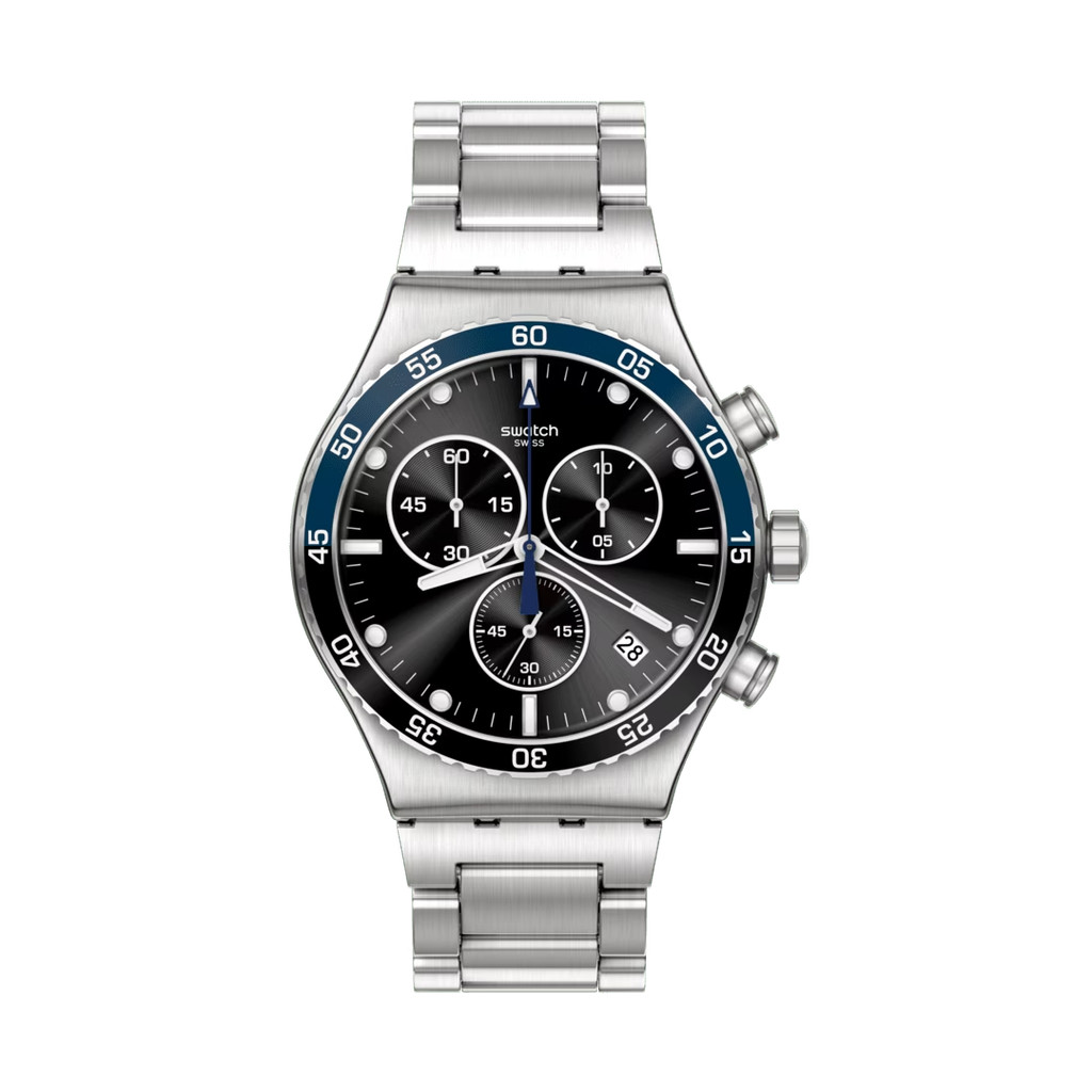 Jual Original 100%!! Jam Tangan SWATCH YVS507G DARK BLUE IRONY Garansi ...