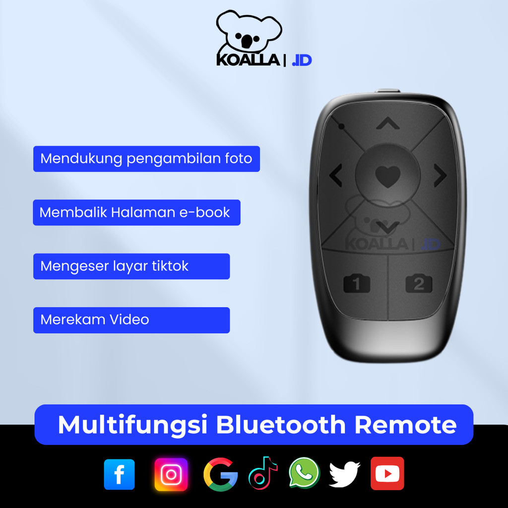 Jual Bluetooth Remote Control Remote Selfie Shutter for Android IOS ...