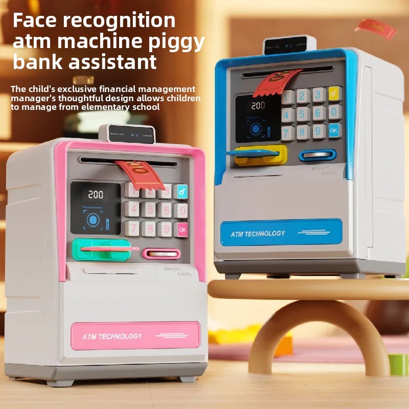 Jual Face Recognition ATM Money Box Password Protected Saving Toy for ...