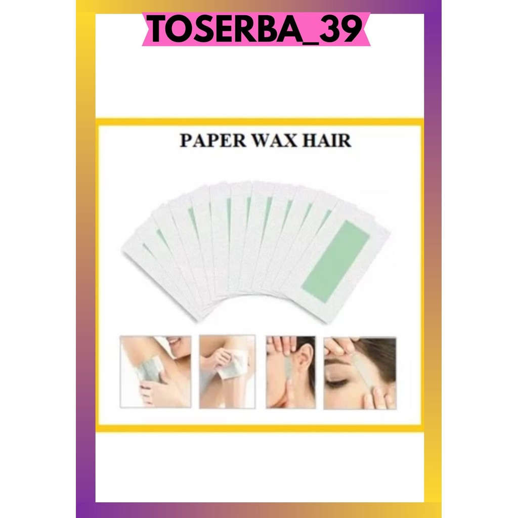 Jual T39 PAPER WAX HAIR REMOVAL STRIP / PENCABUT BULU KETI PAHA TANGAN BADAN COLD WAXING STRIP ...