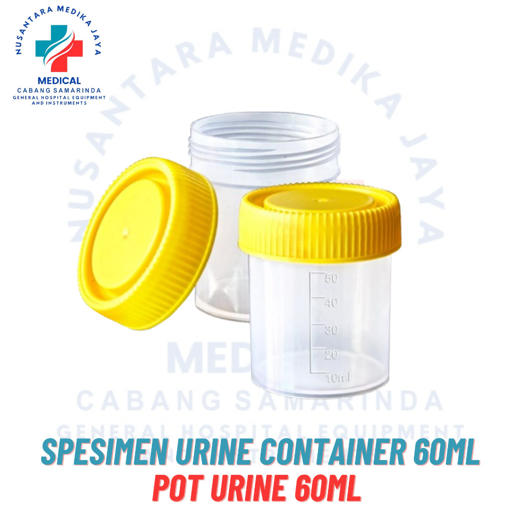 Jual Pot Urine 60ml Urine Container 60ml Specimen Urine Container ...
