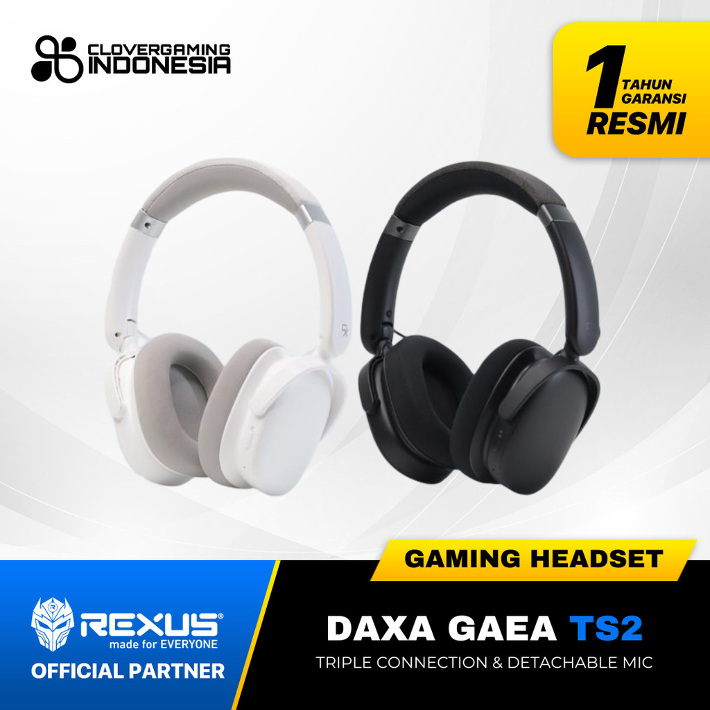 Jual Rexus Daxa Gaea TS2 TS-2 Wireless Gaming Headset Triple Connection ...