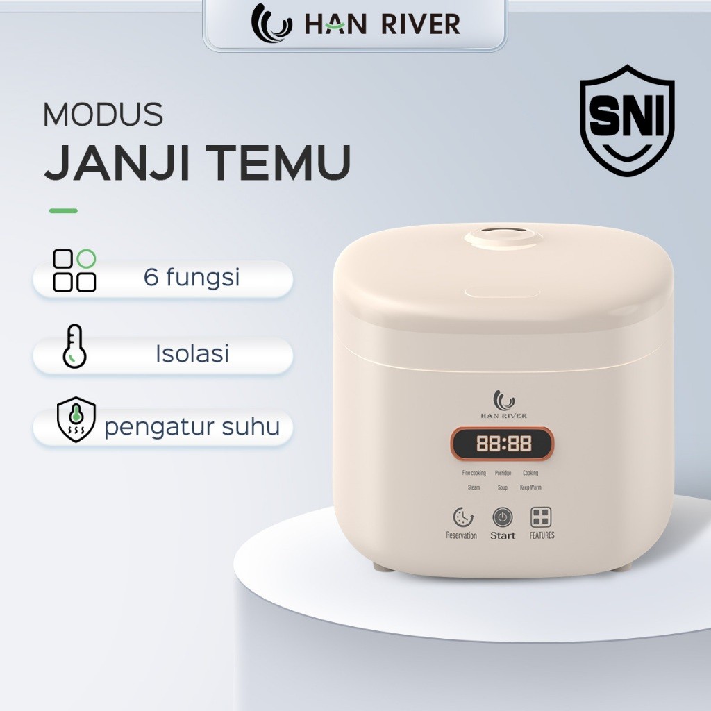 Jual bpl - HAN RIVER Rice Cooker HRRC01GD-02 1.2L Magic Com touch ...