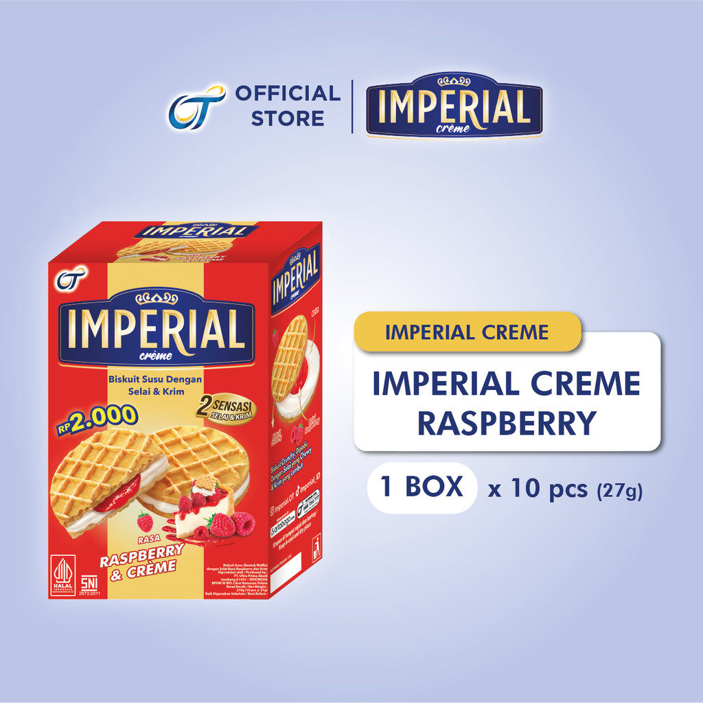 Jual Imperial Creme Raspberry 27 Gram [1 Box isi 10 Pcs] | Shopee Indonesia