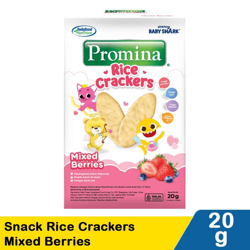 Jual PROMINA SNACK RICE CRACKERS MIXED BERRIES 20g | Shopee Indonesia
