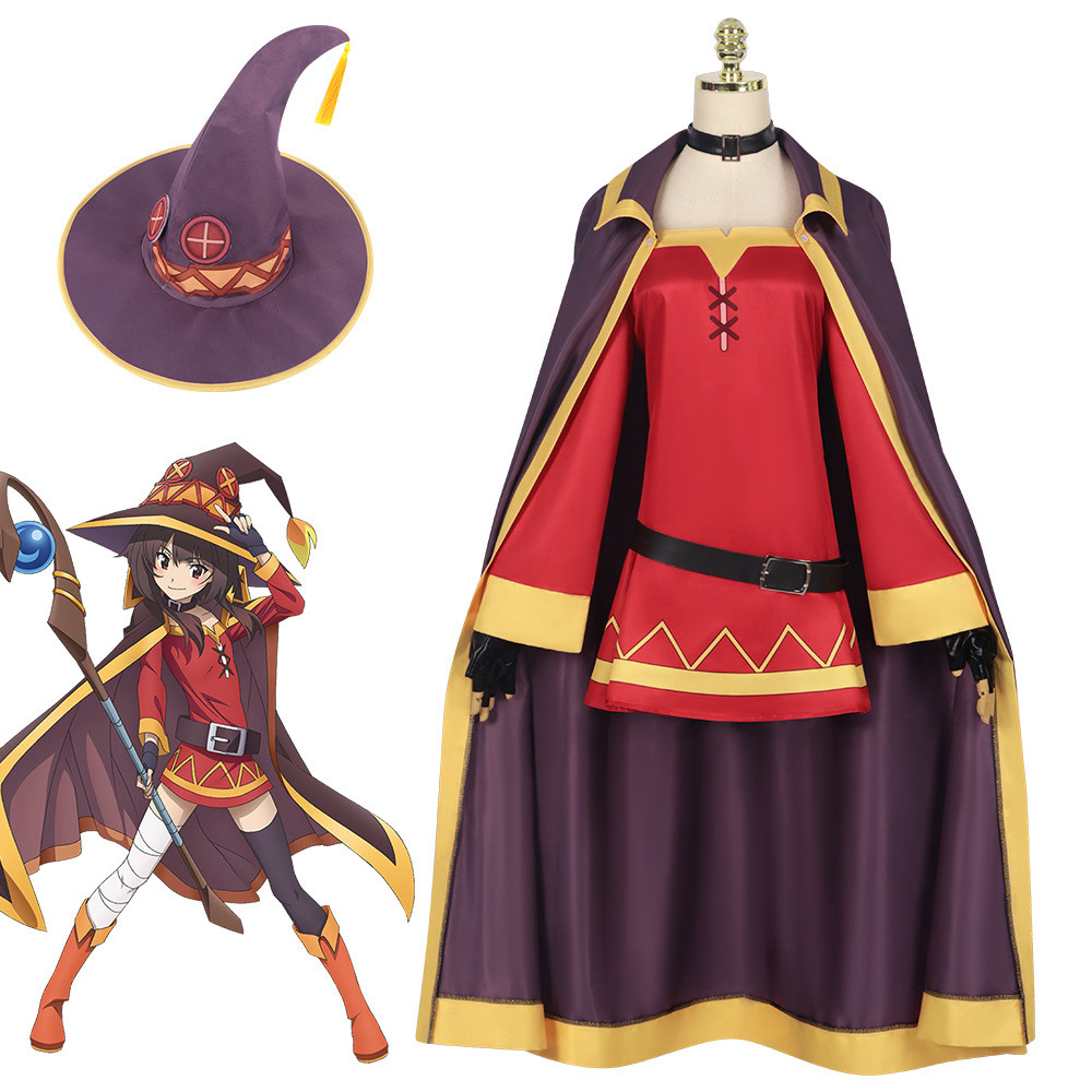 Jual Anime Megumin Cosplay Costume Konsubarash Sekai Ni Shukufuku Wo ...