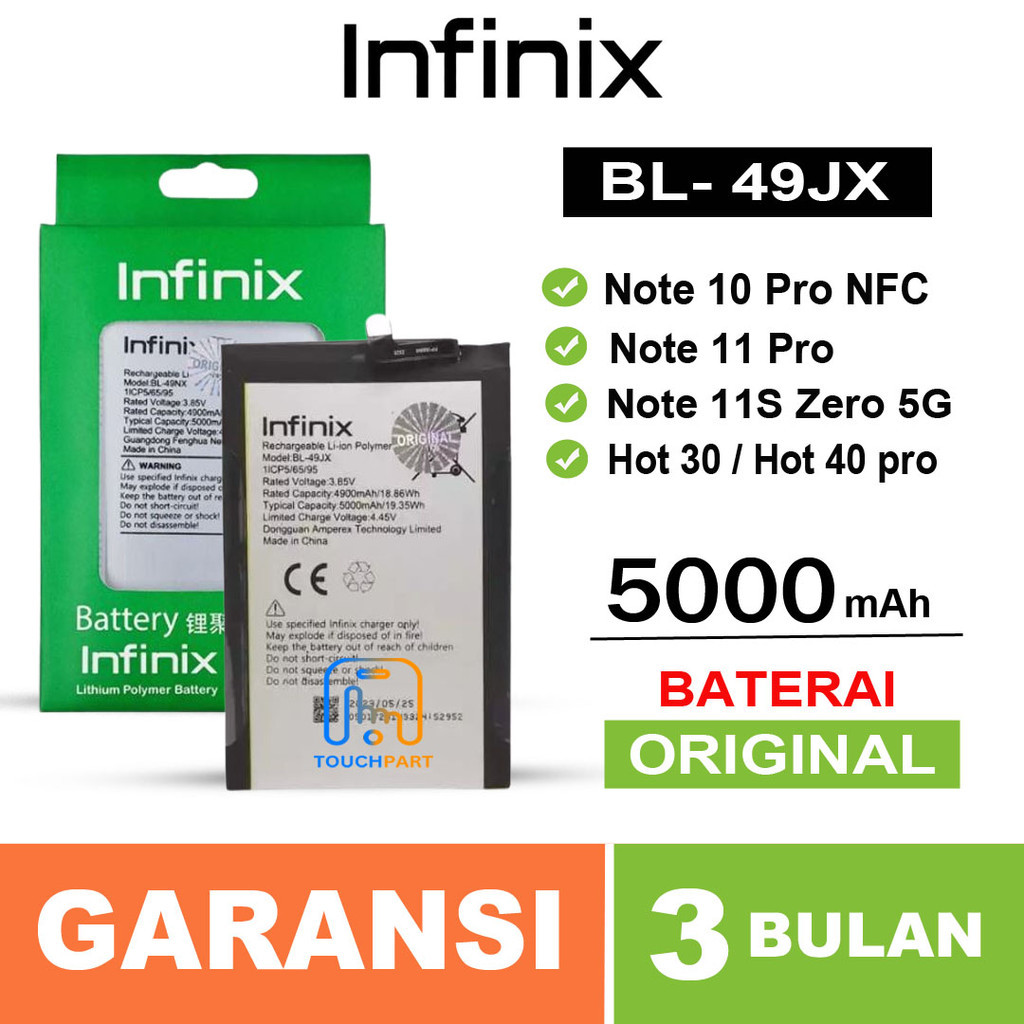 Jual Batre Infinix Note 10 Pro NFC Note 11 Pro Hot 30 Note 11S Zero 5G ...