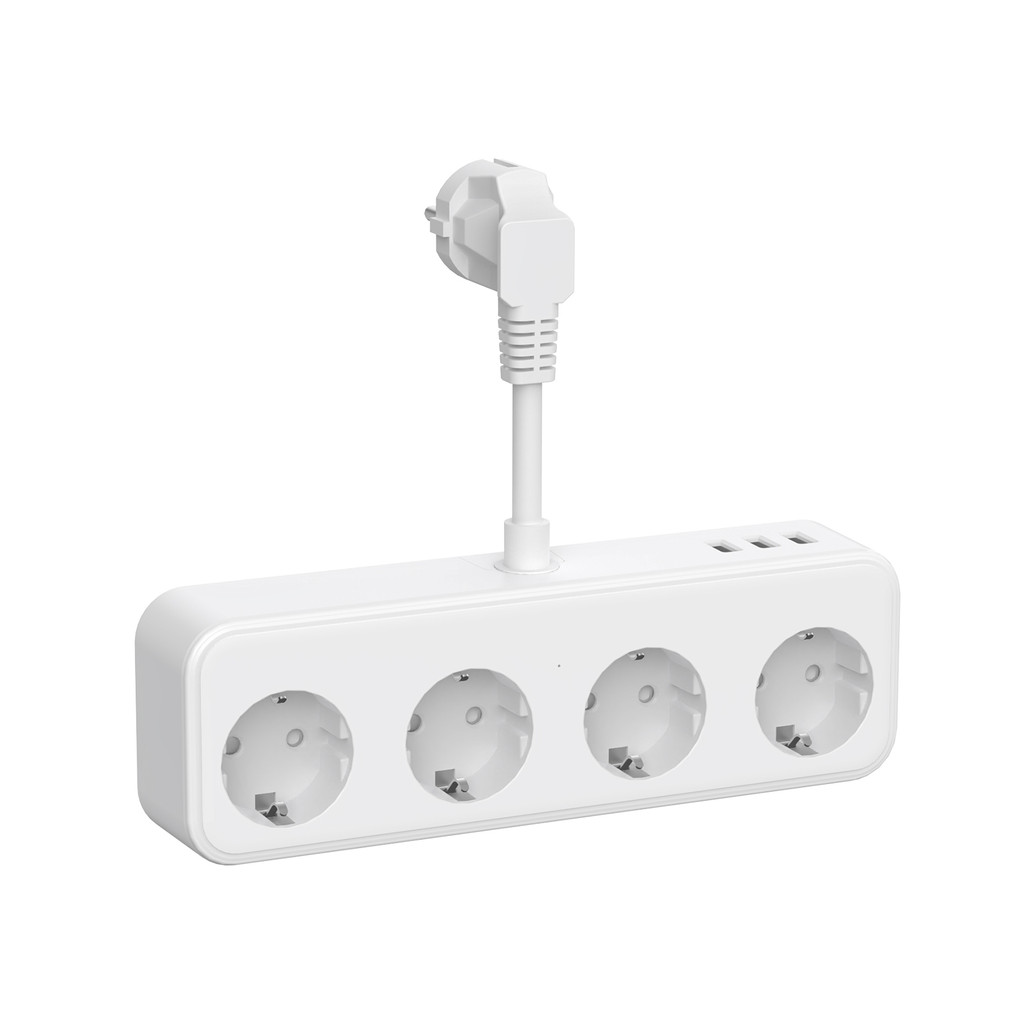 Jual Multi Electric Socket Power Strip With 3 USB 3/4 AC Outlets ...