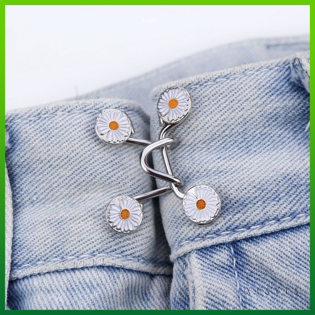 Jual Kancing Pengecil Jeans Adjustable Unisex 1 Set Isi 4 Kancing ...