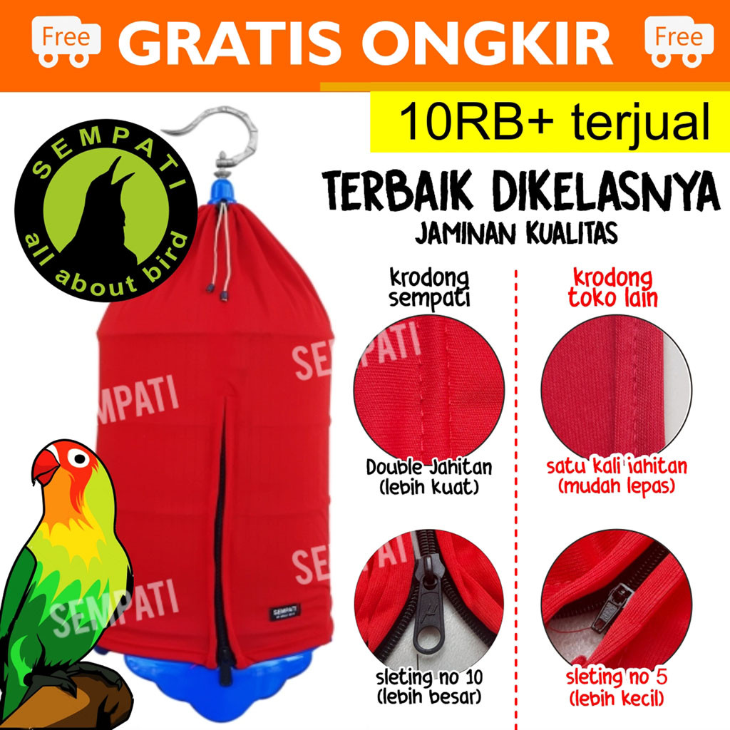 Jual SEMPATI KRODONG SANGKAR KERODONG KANDANG KRODONG BURUNG LOVEBIRD ...