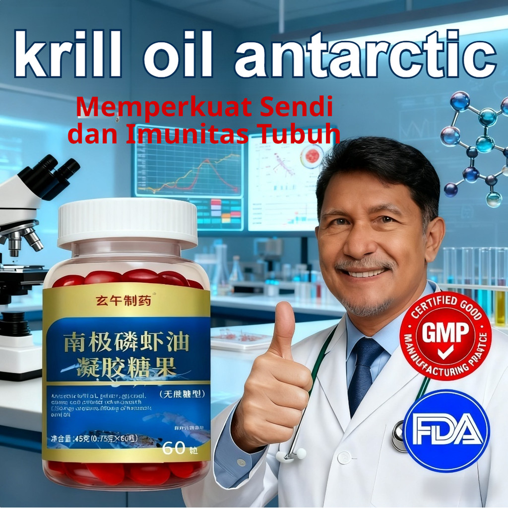 Jual [ORIGINAL] Minyak Krill Antartika 60 Kapsul Kaya Omega 3 ...