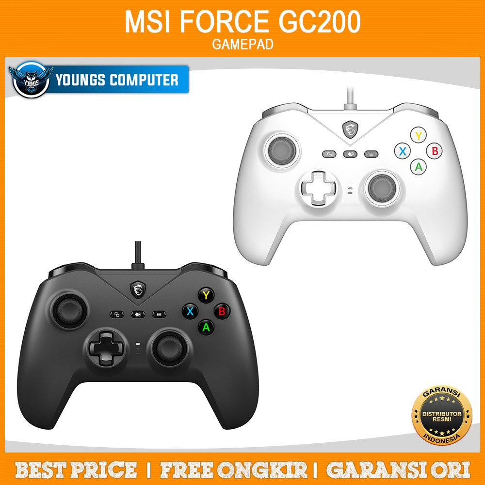 Jual MSI FORCE GC200 USB3.0 GAMEPAD GAMING CONTROLLER JOYSTICK BLACK WHITE | Shopee Indonesia