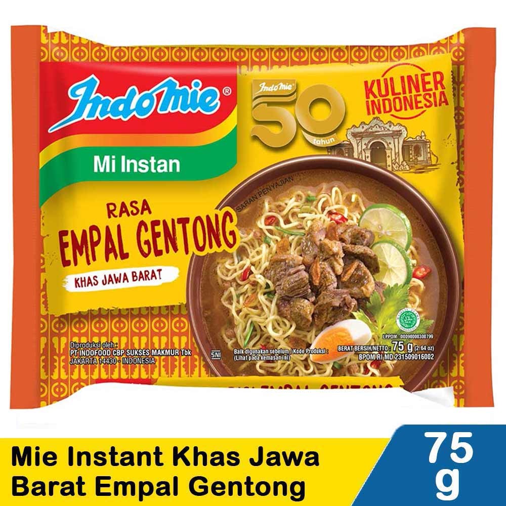 Jual INDOMIE MIE INSTANT KHAS JABAR EMPAL GENTONG 75g | Shopee Indonesia
