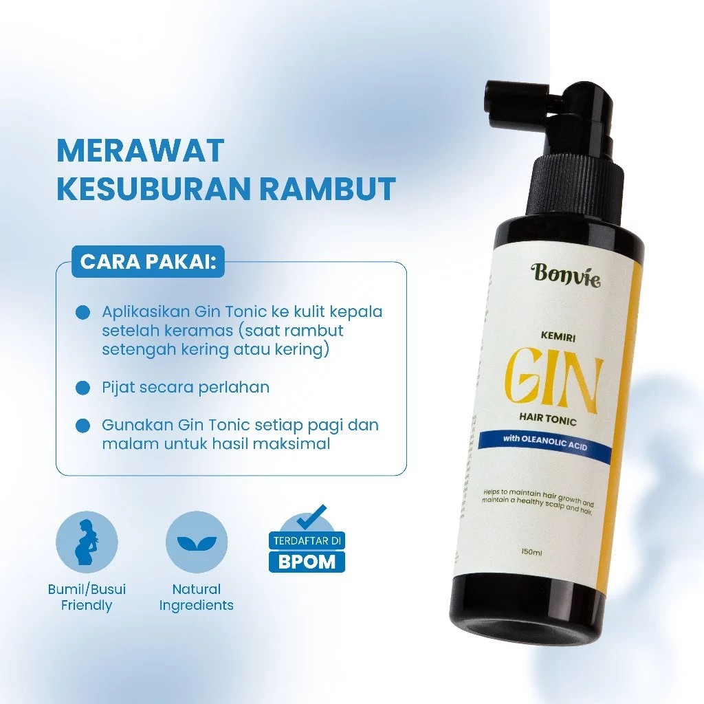 Jual [NEW PRODUCT] UPSIZE! Promo Bonvie Anti Hairfall Kemiri Gin Hair ...