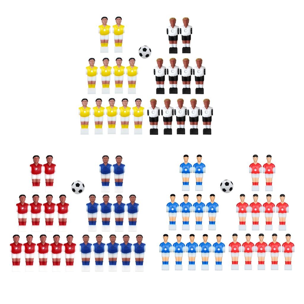 Jual 22x Foosball Men Soccer Table Football Players w/ Ball Game Acces ...