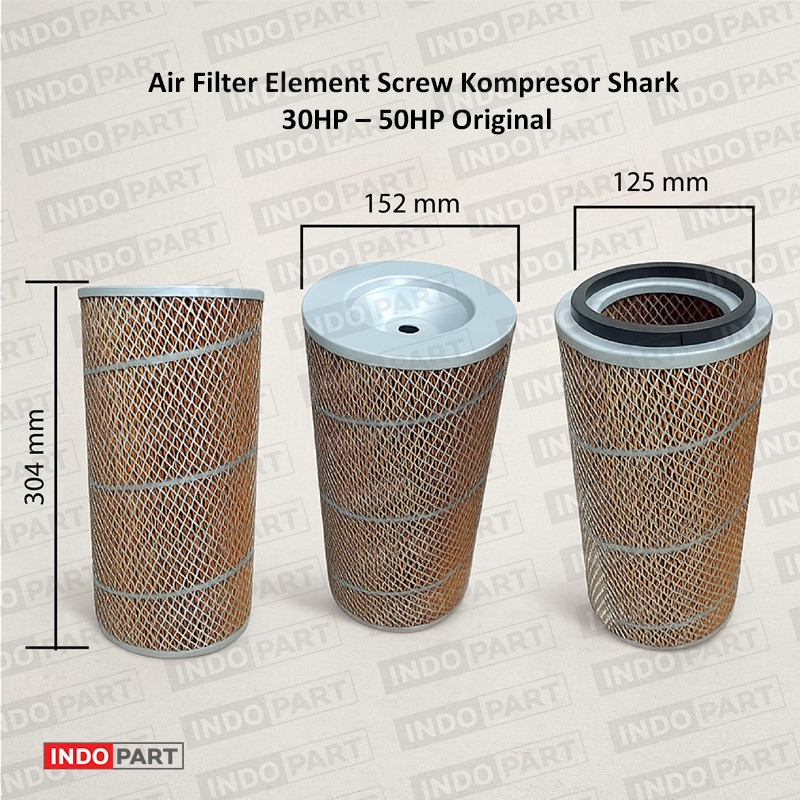 Jual Air Filter Element Screw Kompresor Shark 30HP – 50HP Original ...
