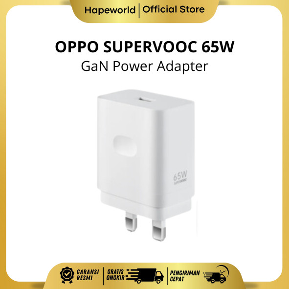 Jual OPPO SUPERVOOC 65W GaN POWER ADAPTER TYPE - C | Shopee Indonesia