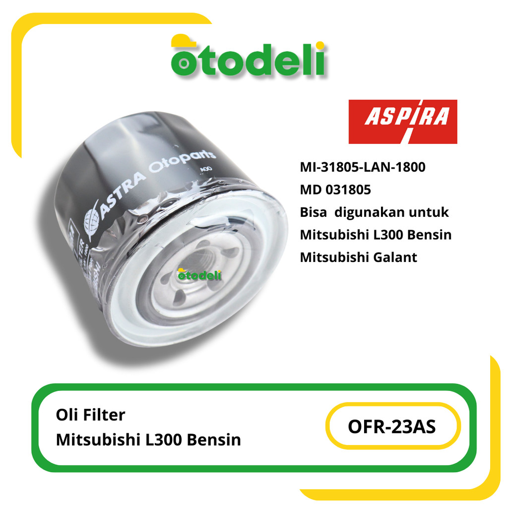 Jual Oli Filter Mitsubishi L300 Bensin Aspira | Shopee Indonesia