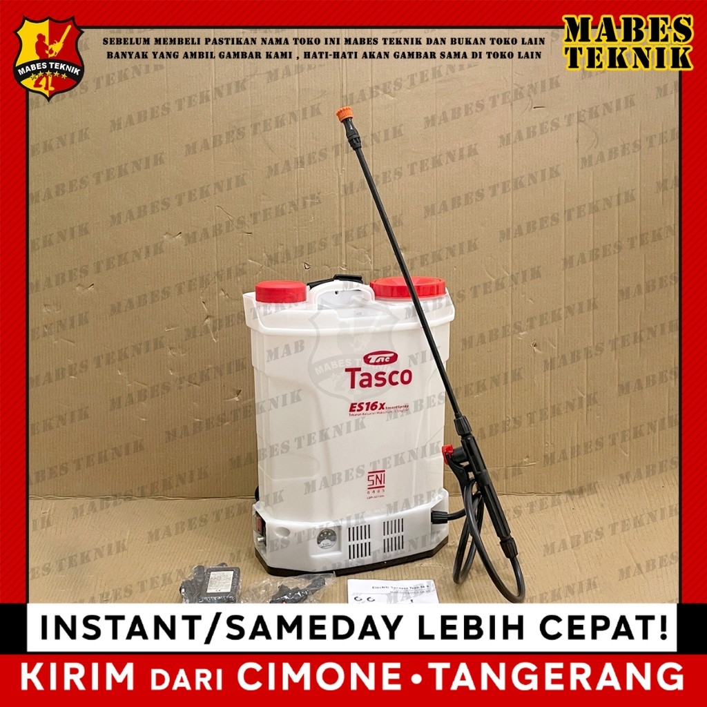 Jual ALAT SEMPROT HAMA PESTISIDA SPRAYER ELEKTRIK BATERAI TASCO ES 16 X ...