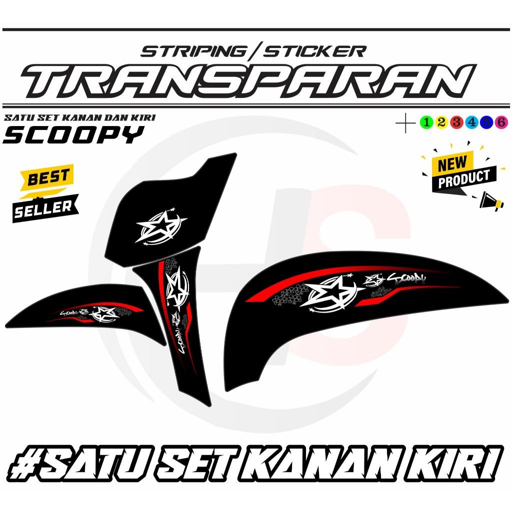 Jual Stiker Striping Lis Variasi Scopy 2017/2024 Polet Simpel Scopy ...
