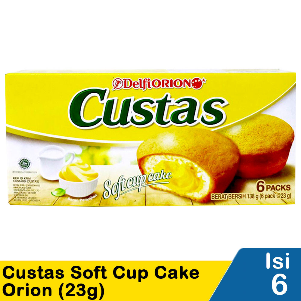 Jual DELFI CUSTAS SOFT CUP CAKE ORION 6x23g | Shopee Indonesia