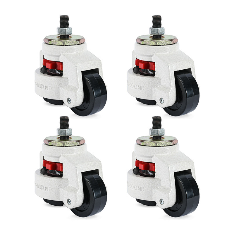 Jual 4Pcs GD-40S-3/8 Nylon Wheel and NBR Pad Leveling Caster, 220 lbs ...