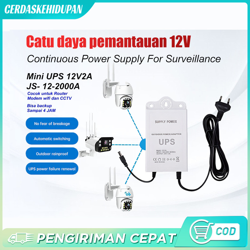 Jual UPS Mini 12V Adaptor Power DC Mini UPS CCTV Untuk Router Wifi ...