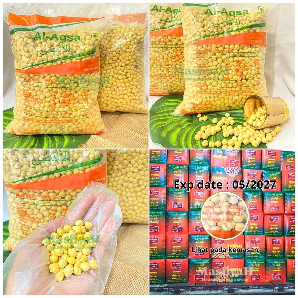 Jual KACANG ARAB PREMIUM KEMASAN 1KG 1000gram MEREK AL AQSA OLEH OLEH ...