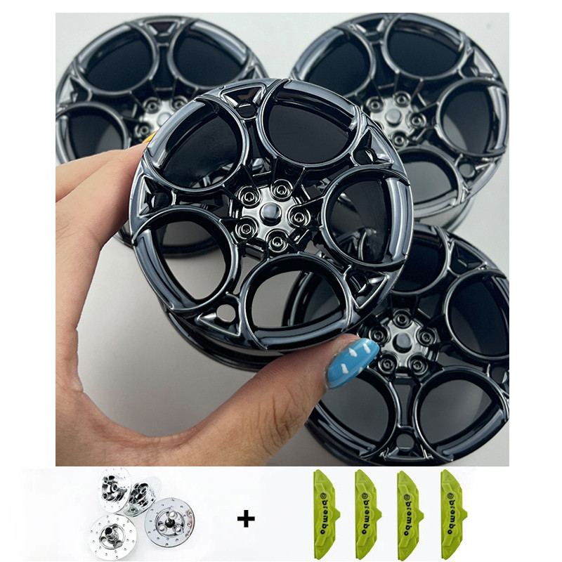 Jual DIY Toy CADA Plating Metal Wheel Hub Building Block Accessorie ...