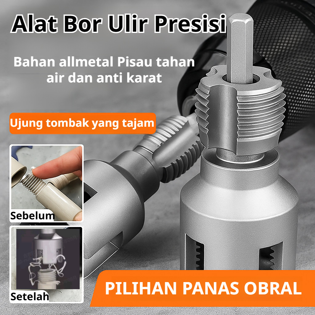 Jual Mata Bor Pembuat Ulir Presisi Internal/ Eksternal Untuk Pipa 4/6 ...