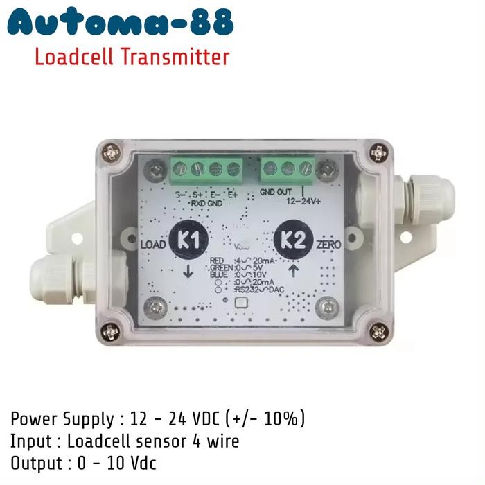Jual DC 24V Loadcell Transmitter Output 0-10V Load cell Sensor ...