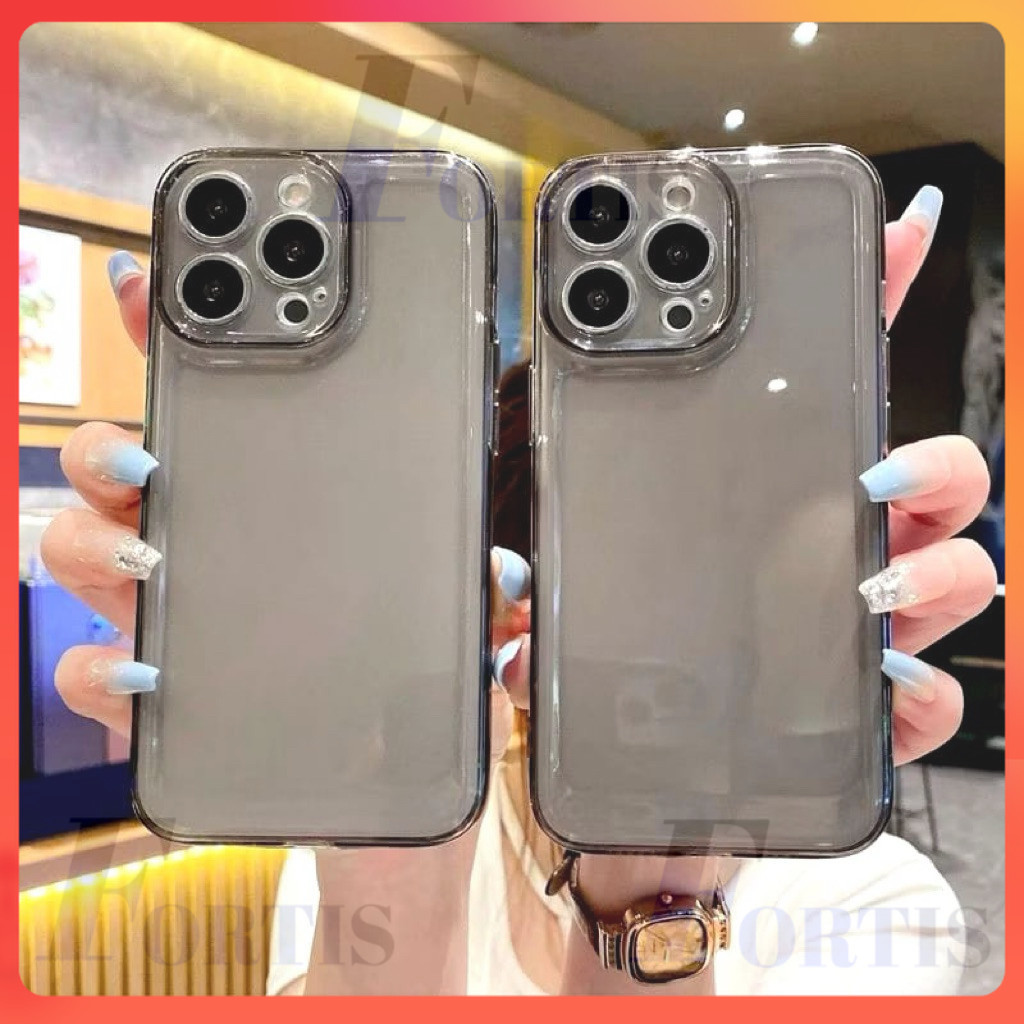 Jual MURAH + COD Soft Case Clear black Tpu Itel S25 Ultra A24 A90 S23 ...