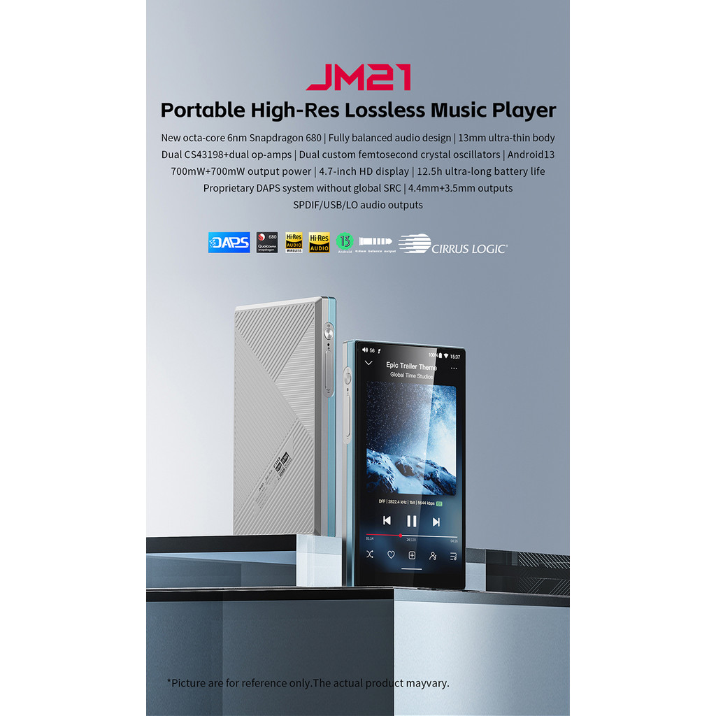 Jual FiiO JM21 Hi-Res Music Player Portable Lossless MP3 Players with ...