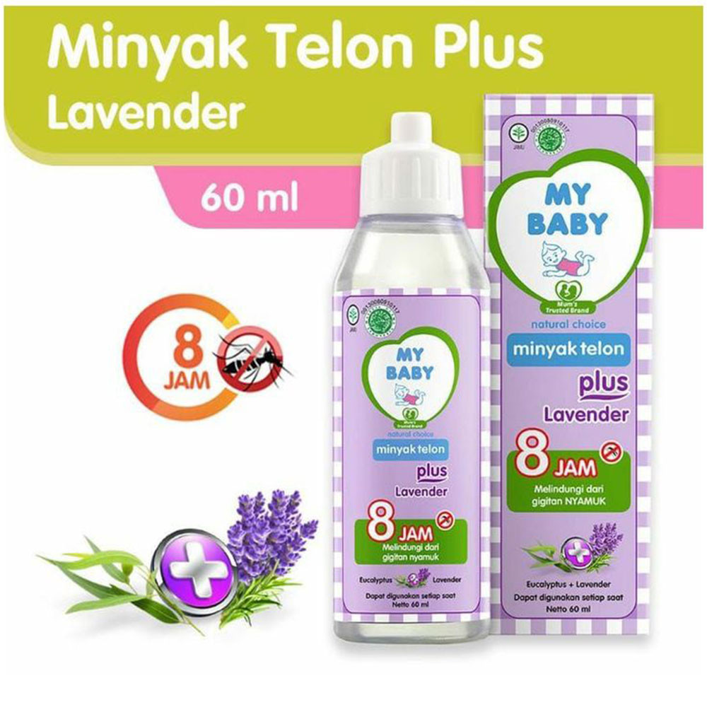 Jual MY BABY MINYAK TELON PLUS LAVENDER 60mL | Shopee Indonesia