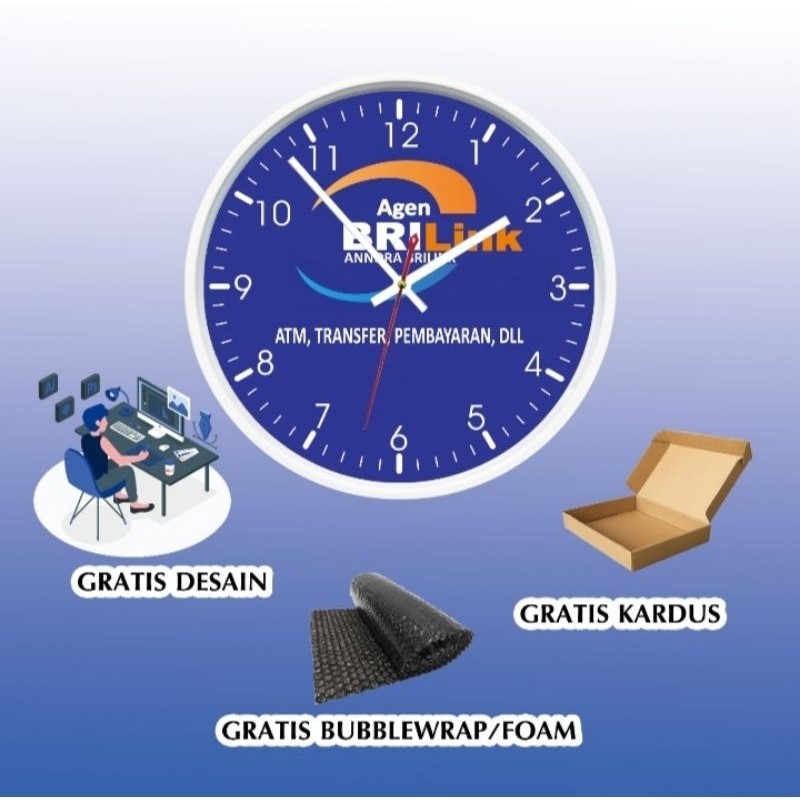 Jual Jam dinding custom JUMBO LANGSUNG JADI (destinanmarket) | Shopee ...