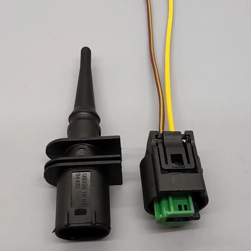 Jual Ambient Outside Air Temperature Sensor With Connector Plug For BMW ...