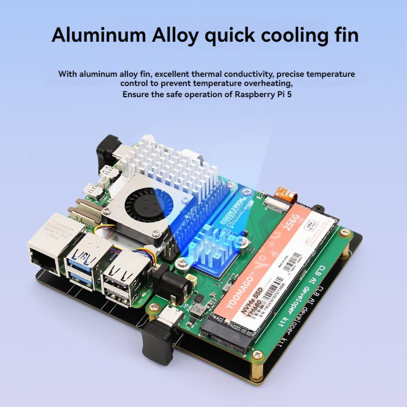 Jual Raspberry PI 5 AI Kit AI Kit PCIE to M.2 expansion board Hailo-8 ...