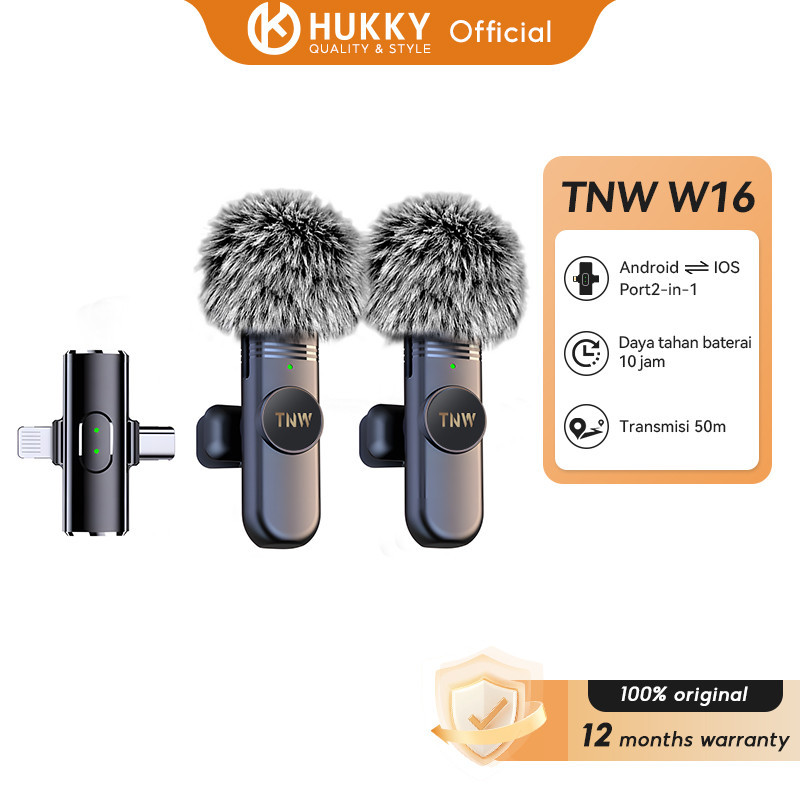 Jual TNW W16 /W17 Wireless Microphone 2 In 1 Clip On Mic Portable ...