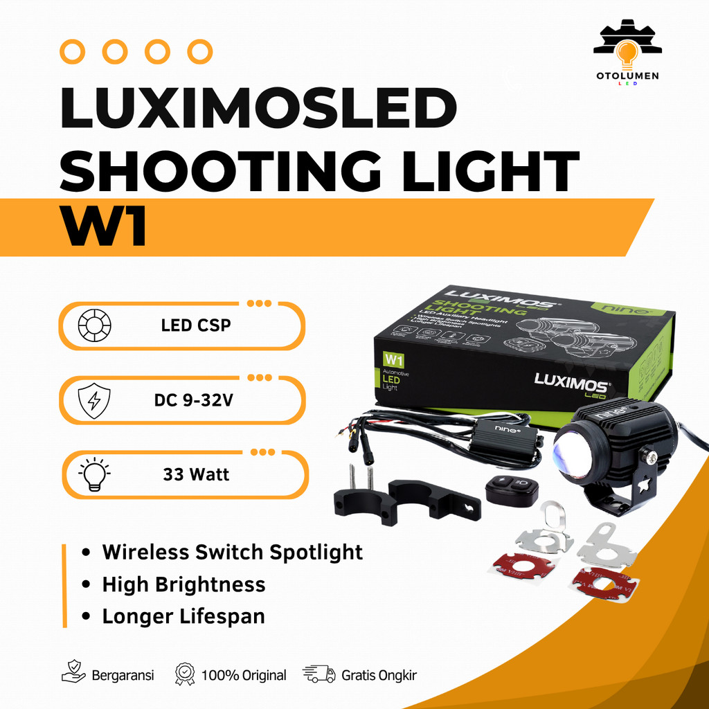 Jual Lampu Tembak 33W Led Mini Shooting Light Wireless Switch Mobil ...