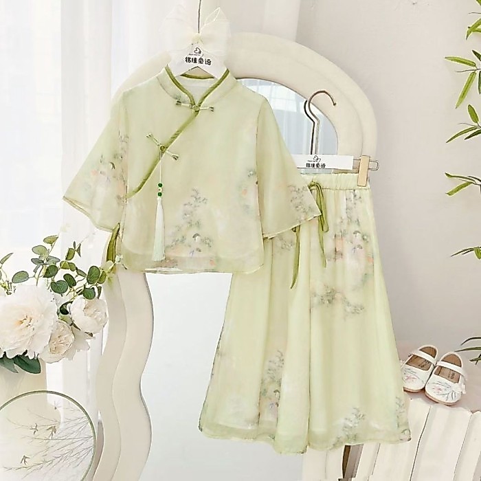 Jual Setelan Hanfu Anak Perempuan Baju Musim Panas 2026 Setelan Bau ...