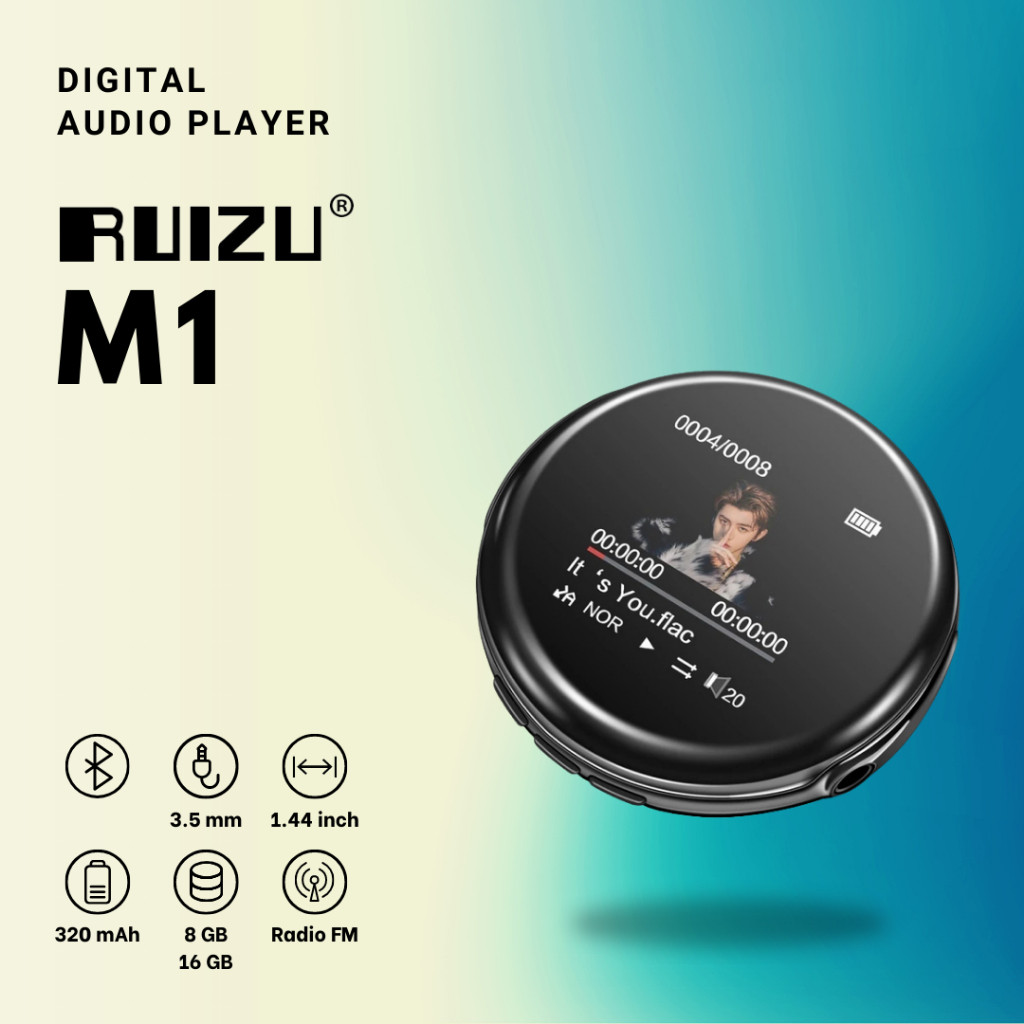 Jual Ruizu M1 MP3 MP4 DAP Digital Audio Player Bluetooth HQ SQ FLAC ...