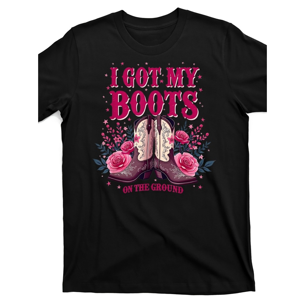 Jual Kaos Pria Motif "My Feet On The Ground" Retro Bunga Katun Hitam ...