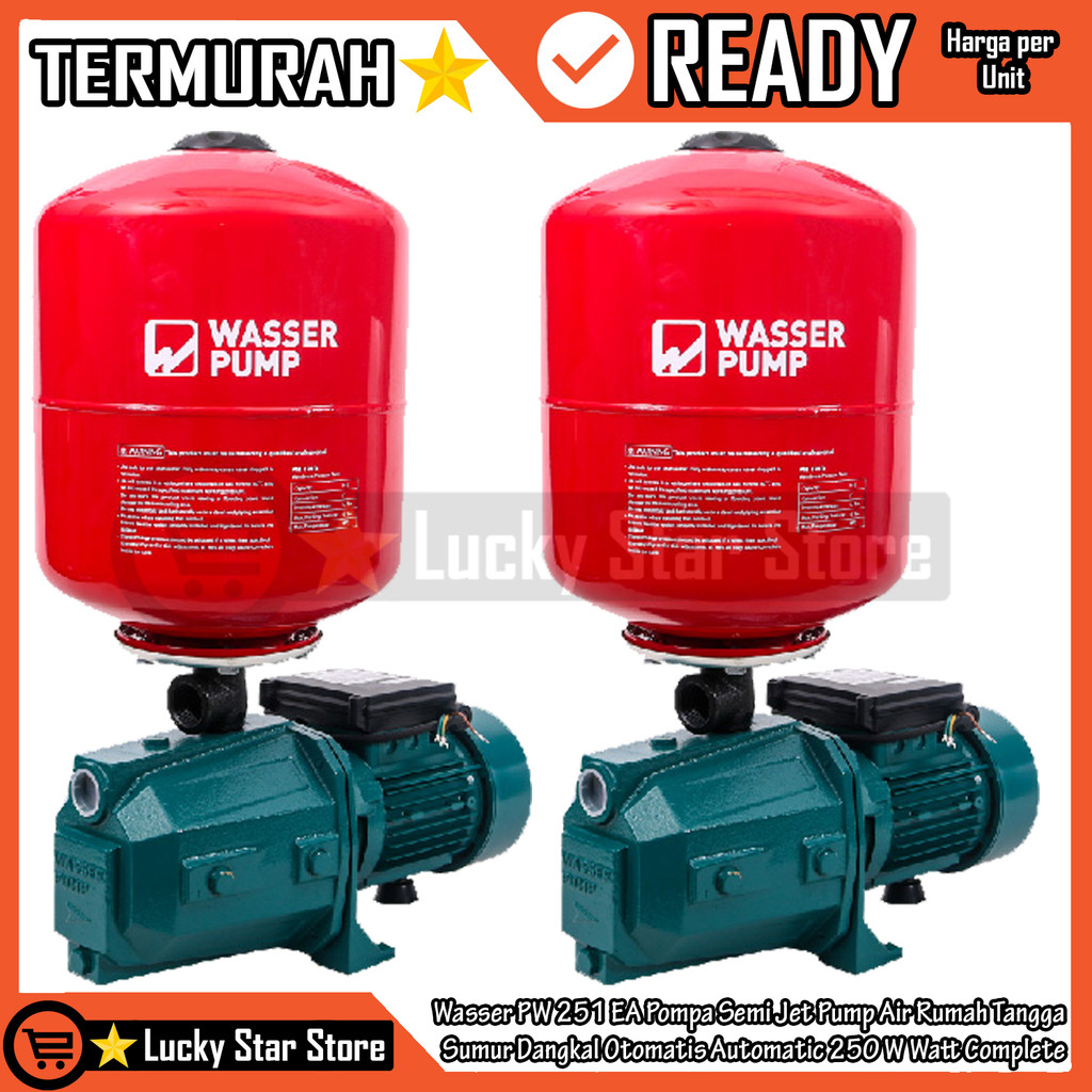 Jual Wasser 251 EA Pompa Air Sumur Dangkal Semi Jet Tabung 250 W Watt ...