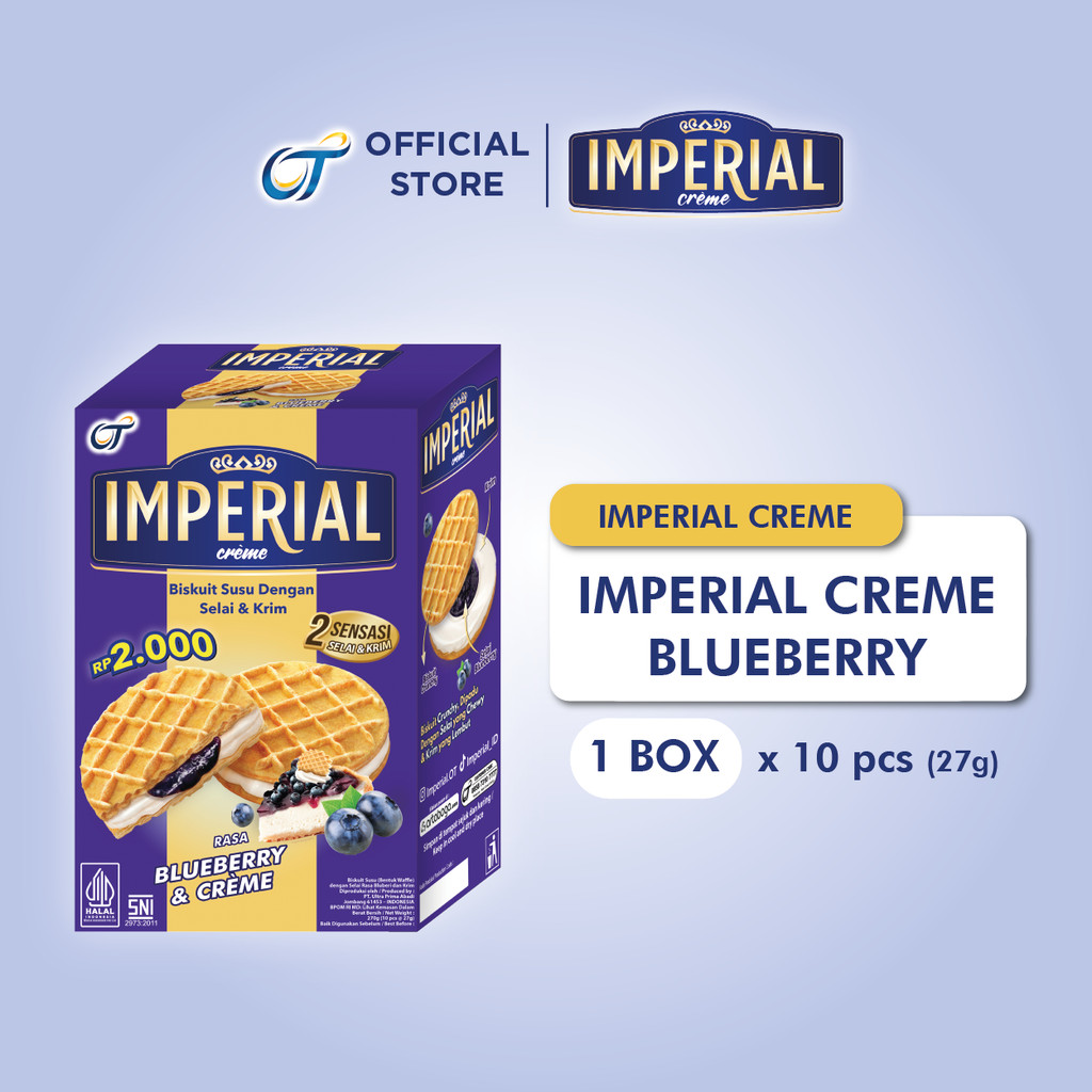 Jual Imperial Creme Blueberry 27 Gram [1 Box isi 10 Pcs] | Shopee Indonesia