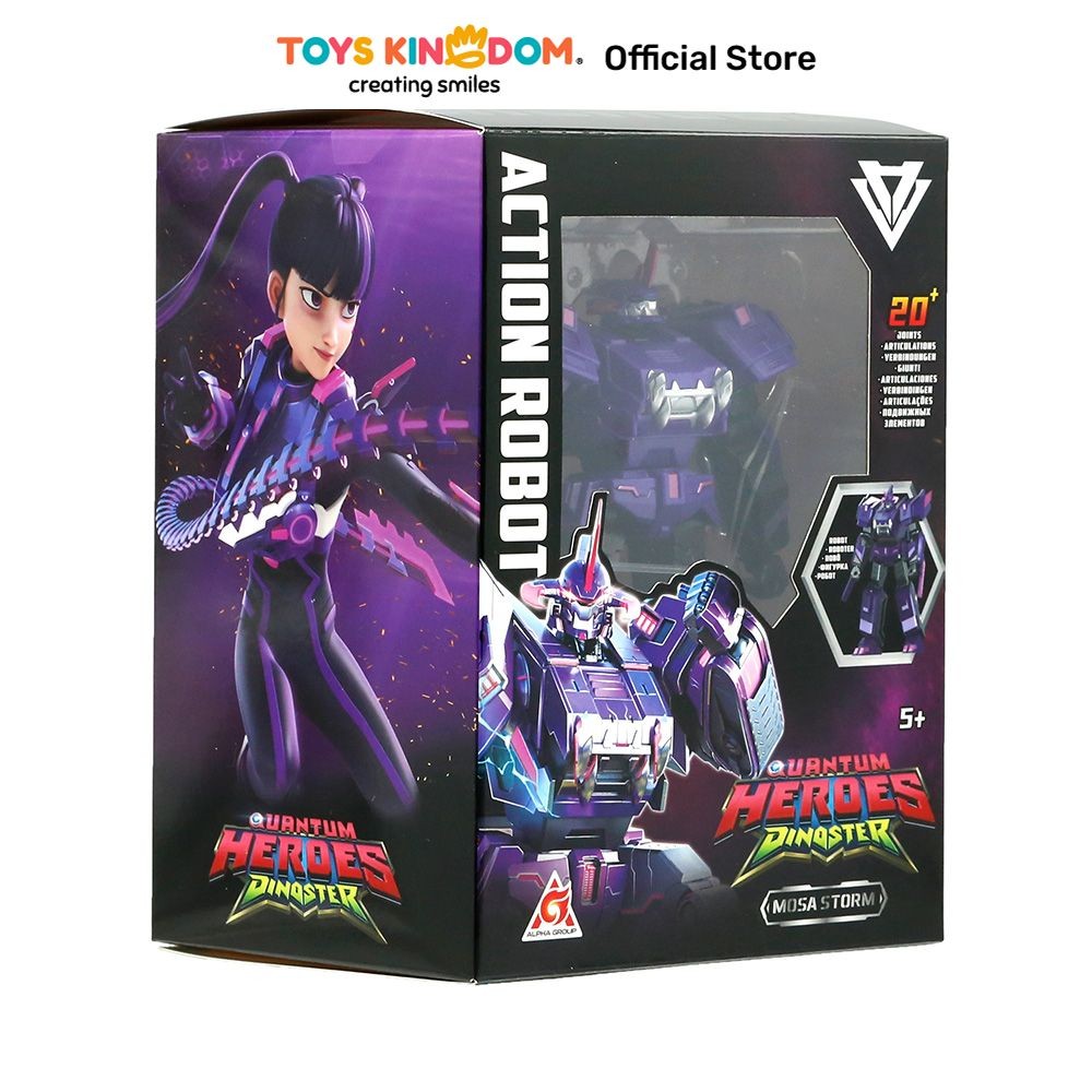 Jual Toys Kingdom Alpha Group Quantum Heroes Dinoster Action Robot Mosa ...