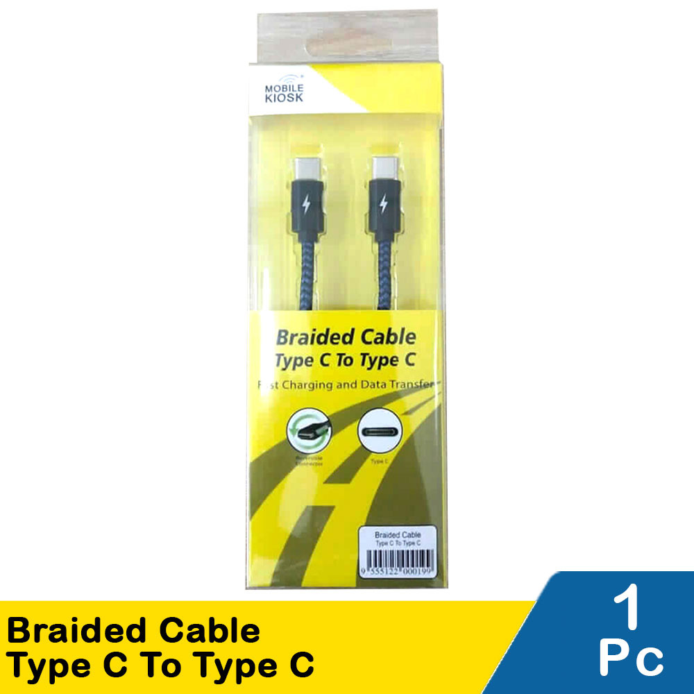 Jual MOBILE KIOSK BRAIDED CABLE TYPE C TO TYPE C | Shopee Indonesia
