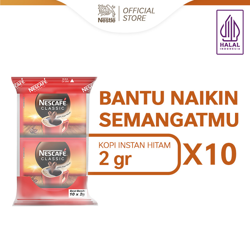 Jual NESCAFE KOPI INSTANT CLASSIC 10X2g | Shopee Indonesia