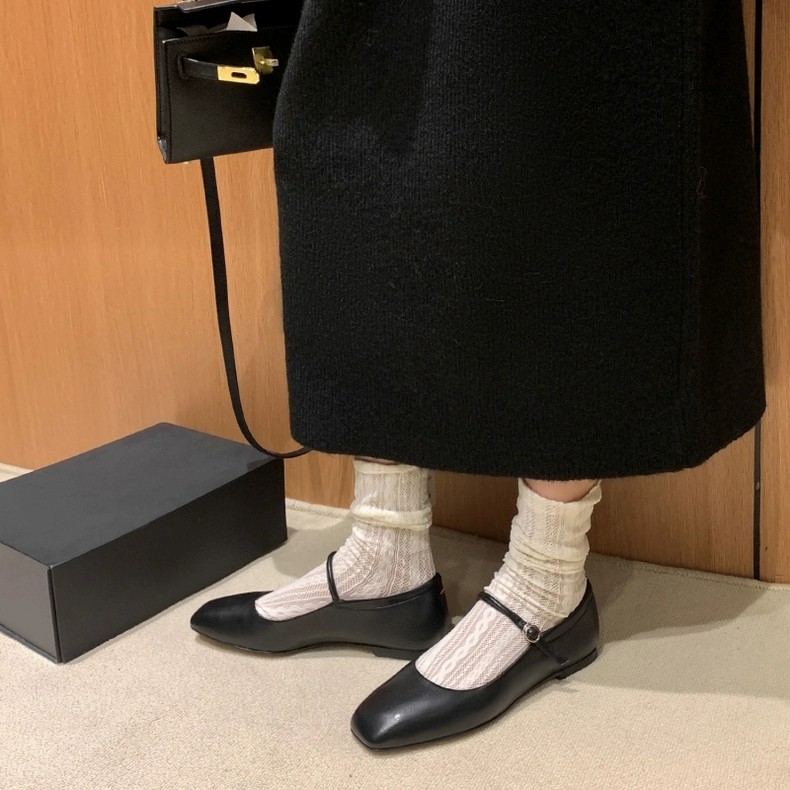 Jual LVR Woozi FREE BOX Sepatu Flatshoes Wanita Slip On Tali Wanita ...