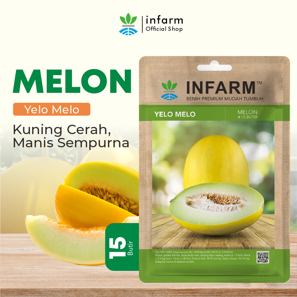 Jual INFARM - Benih Buah Melon Golden Yelomelo, Benih Unggul Buah Melon ...